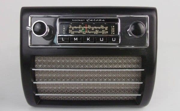 BECKER EUROPA Vintage Chrome Classic Car Radio CONSOLE/SPEAKER MERCEDES ...