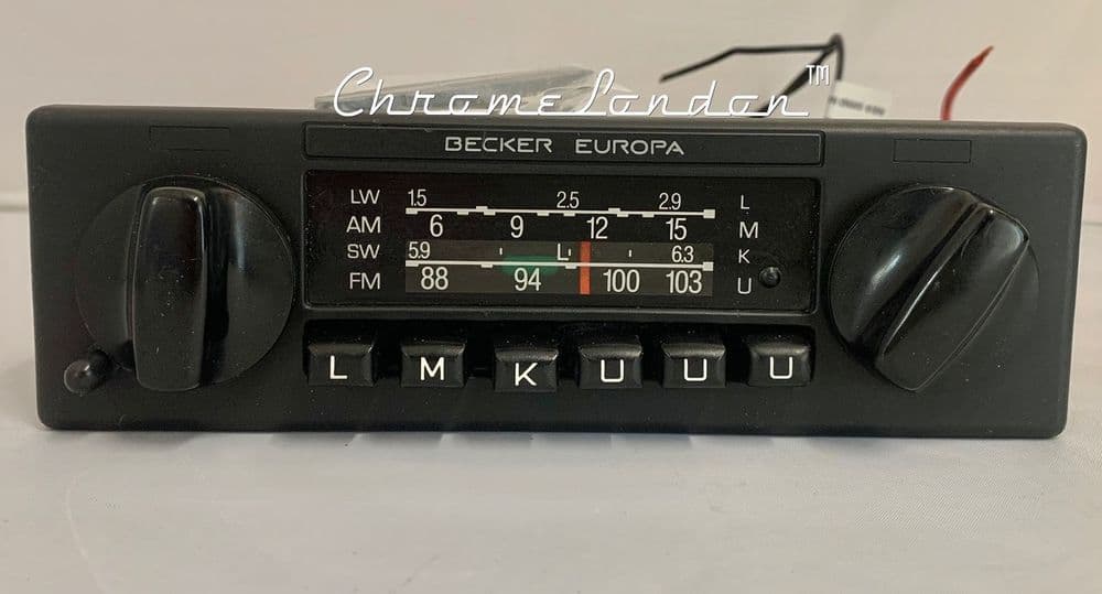 BECKER EUROPA Vintage MONOCHROME Cassic Car FM Radio MP3 1980-90 ...