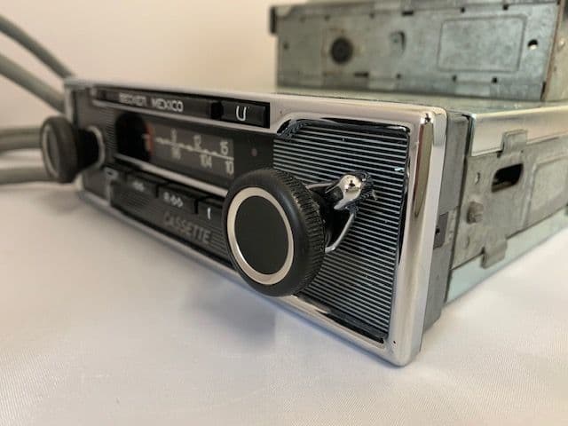 BECKER MEXICO 374 Vintage Chrome Classic Car STEREO Radio Cassette ...