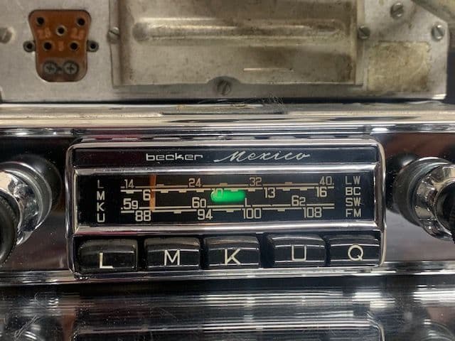 BECKER MEXICO Vintage CHROME Classic Car Radio AMP WARRANTY MERCEDES