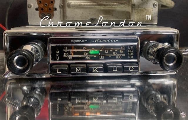 BECKER MEXICO Vintage CHROME Classic Car Radio AMP WARRANTY MERCEDES