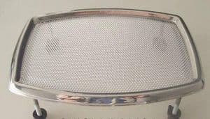 CHROME SPEAKER GRILL 8" 20CM NEW NOS - UNIVERSAL