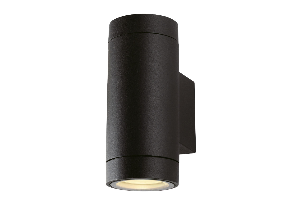 ALL LED AWLGU/BK/022 Tubular GU10 Carbon Black Powder Coated IP65 Bi ...
