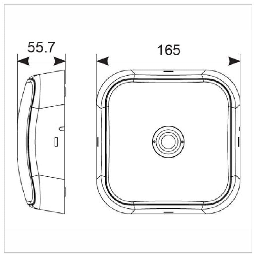 Ansell AFALED/3NM/ST/IP65/B Falcon 6-5K LED 3NM Surface D/L ER&OR Self-Test