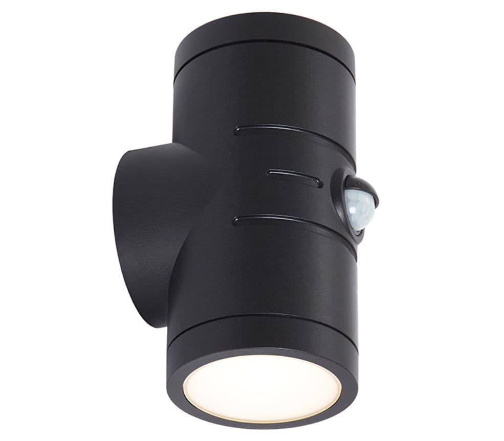 Ansell AREELEDWL/PIR Reef LED Bi-Directional Wall Light CCT PIR Black