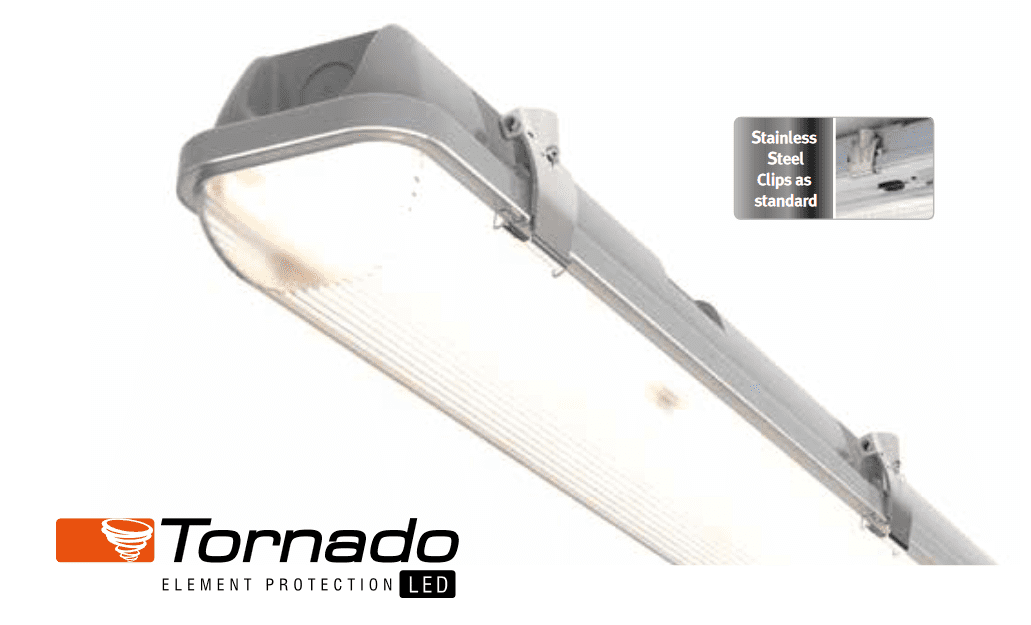 Ansell ATORPLED2X5/MWS/M3 Tornado PRO 2x1500mm LED Batten IP65 M3 MWS