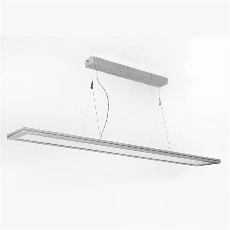 Aurora 300232 45w LED 1200x200mm Suspended Panel Light Satin Silver 4000k