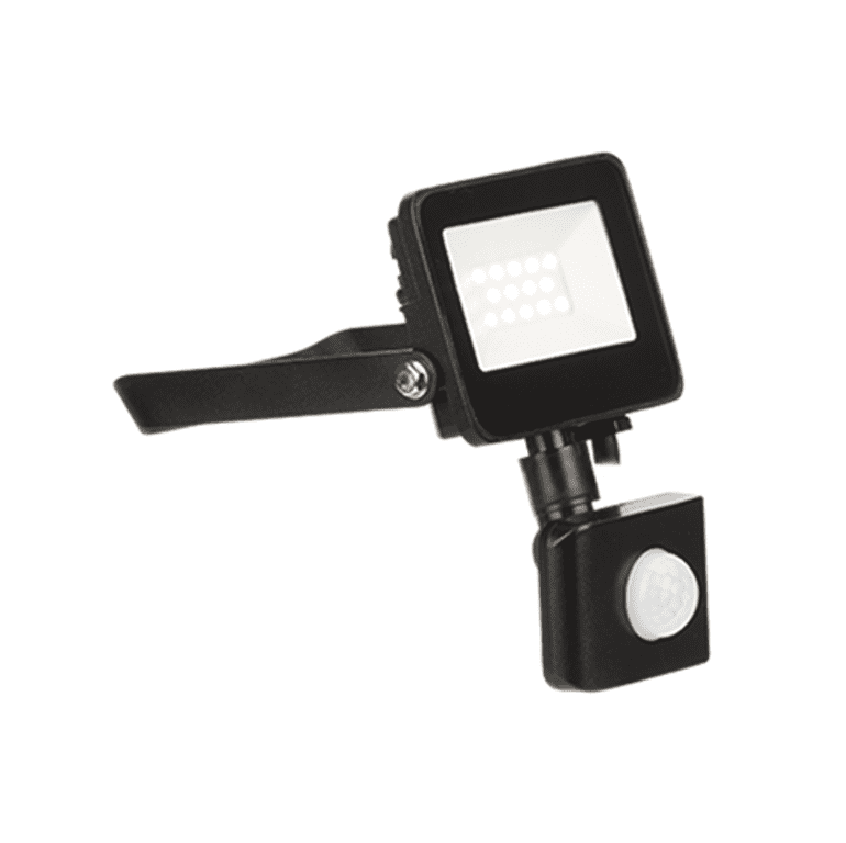 Aurora EN-FLV10P/40 10W LED IP65 Adjustable Floodlight PIR Black 4000K