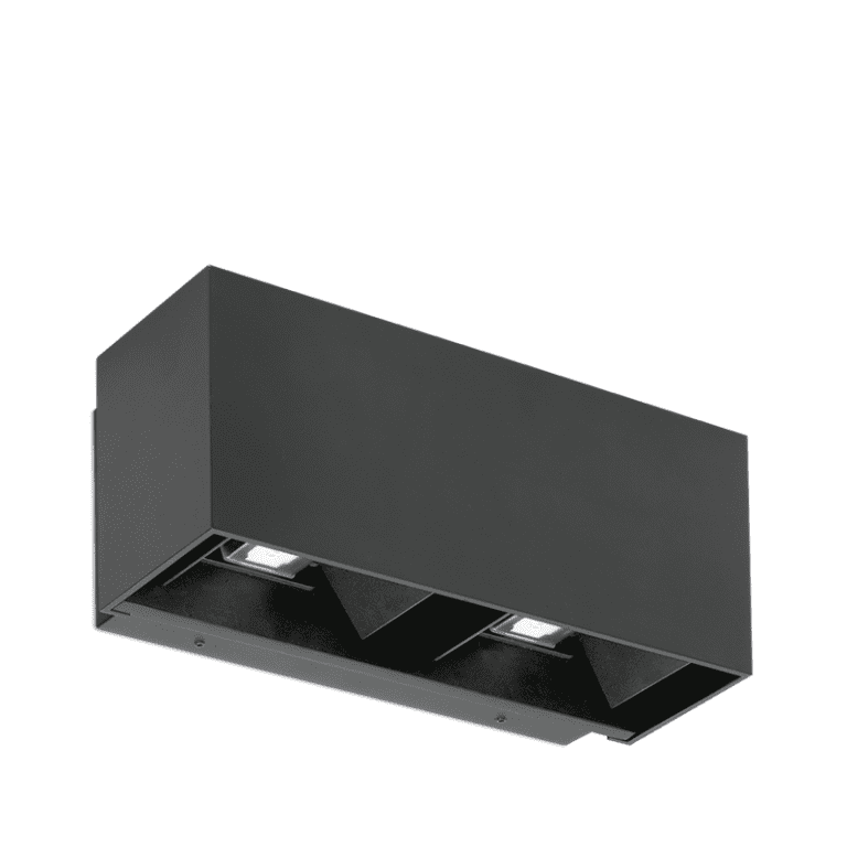 Aurora EN-WL18BLK/30 240V 18W IP65 Double Multi-directional LED Wall ...