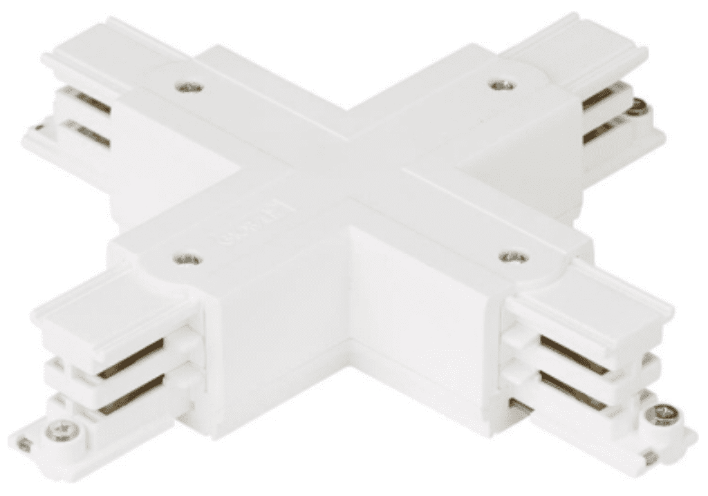 Aurora XTSA38-W 16A 250V Global Cross Connector Three Circuit Track White