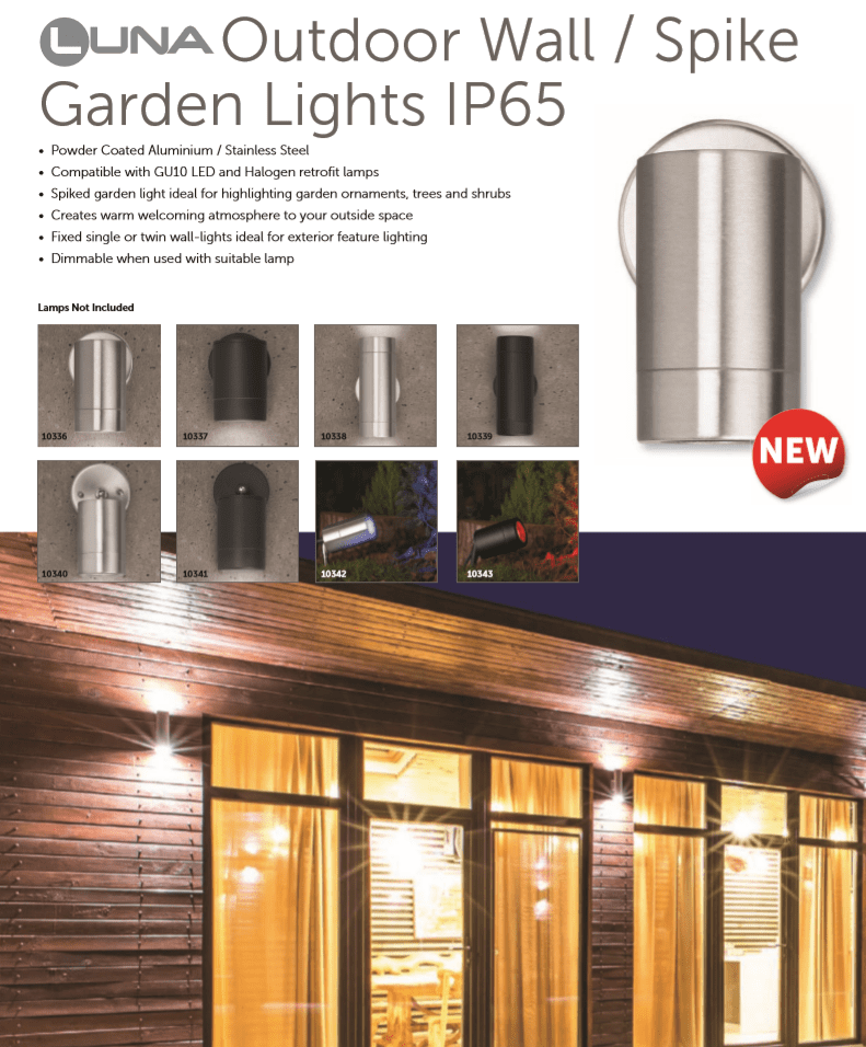 Bell Lighting 10342 Luna GU10 LED Garden Spike Stainless Steel IP65