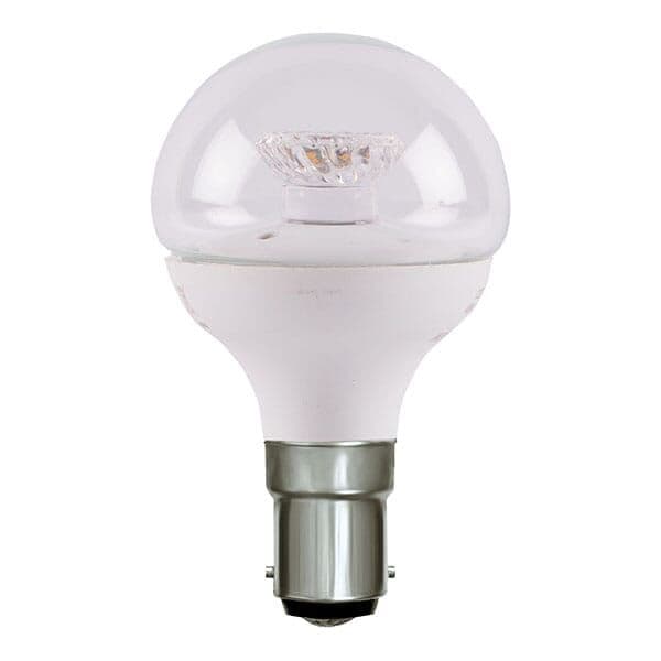 Bell Lighting 60579 2 1W LED 45mm Dimmable Round Ball Clear SBC 2700K
