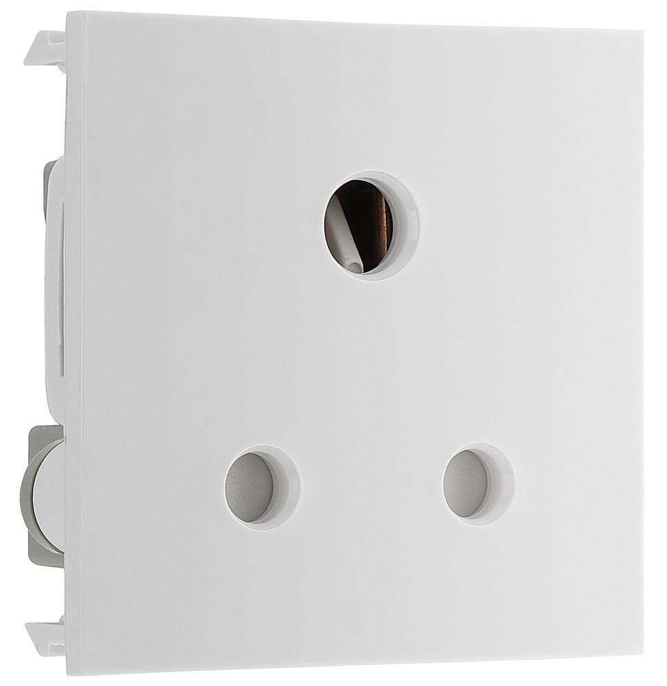 BG Electrical EM5ASW Euro Module 5a Round Pin Unswitched Socket Power ...