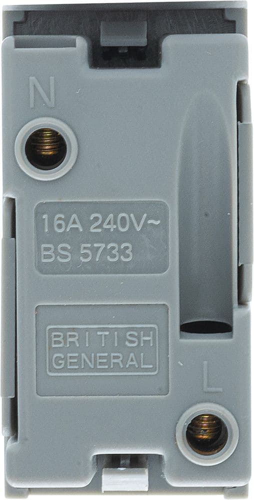 BG Electrical EMEUSG Euro Module 16A 2 Gang 2 Pin Unswitched Socket ...