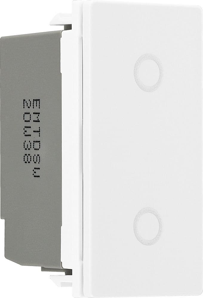 BG Electrical EMTDSW Euro Module Touch Led Dimmer Slave White