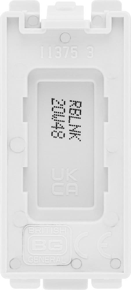 BG Electrical RBLNK Grid Blank Module White