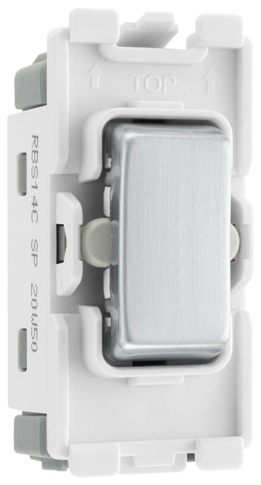 BG Electrical RBS14C Grid 20AX Switch Module 2 Way Retractive Centre ...