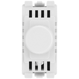 BG Electrical RDTR Grid Dimmer Module 2 Way Intelligent Dimmer White