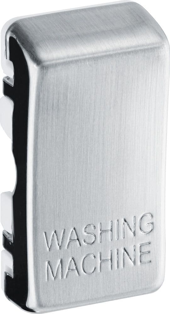 BG Electrical RRWMBS Grid Rocker "Washing Machine" Brushed Steel Pack Of 10