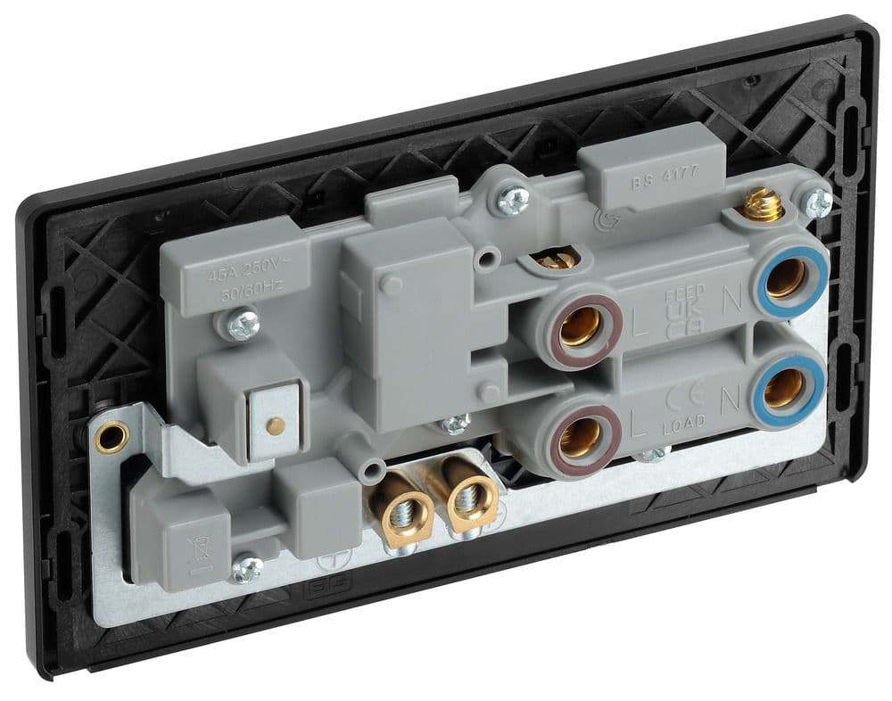BG Evolve PCDBC70B Black Chrome 45A Cooker Control Unit With 13A Socket ...