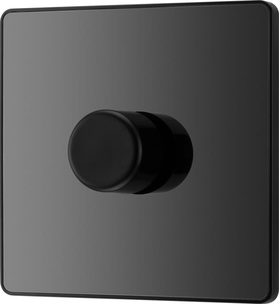 BG Evolve PCDBC81B Black Chrome Single Dimmer Switch 2 Way Trailing ...