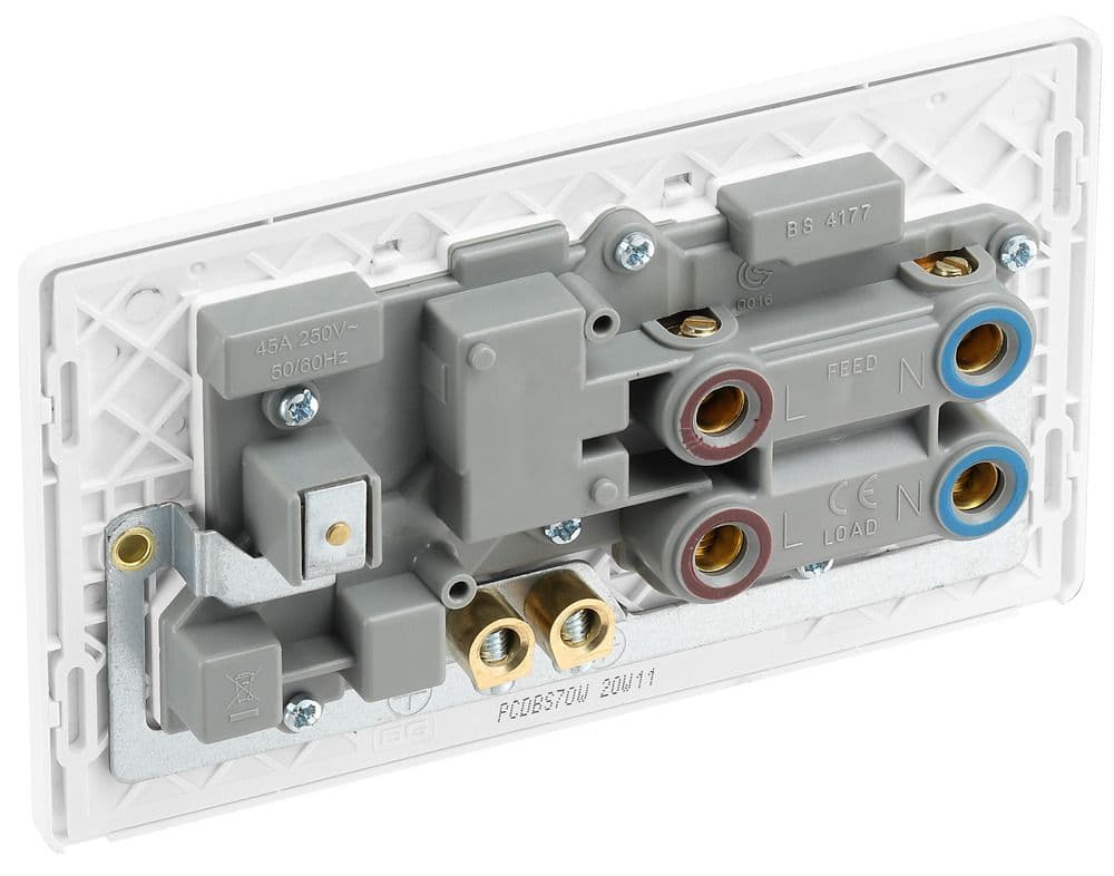 BG Evolve PCDBS70W Brushed Steel 45A Cooker Control Unit With 13A ...