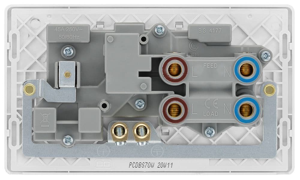 BG Evolve PCDBS70W Brushed Steel 45A Cooker Control Unit With 13A ...