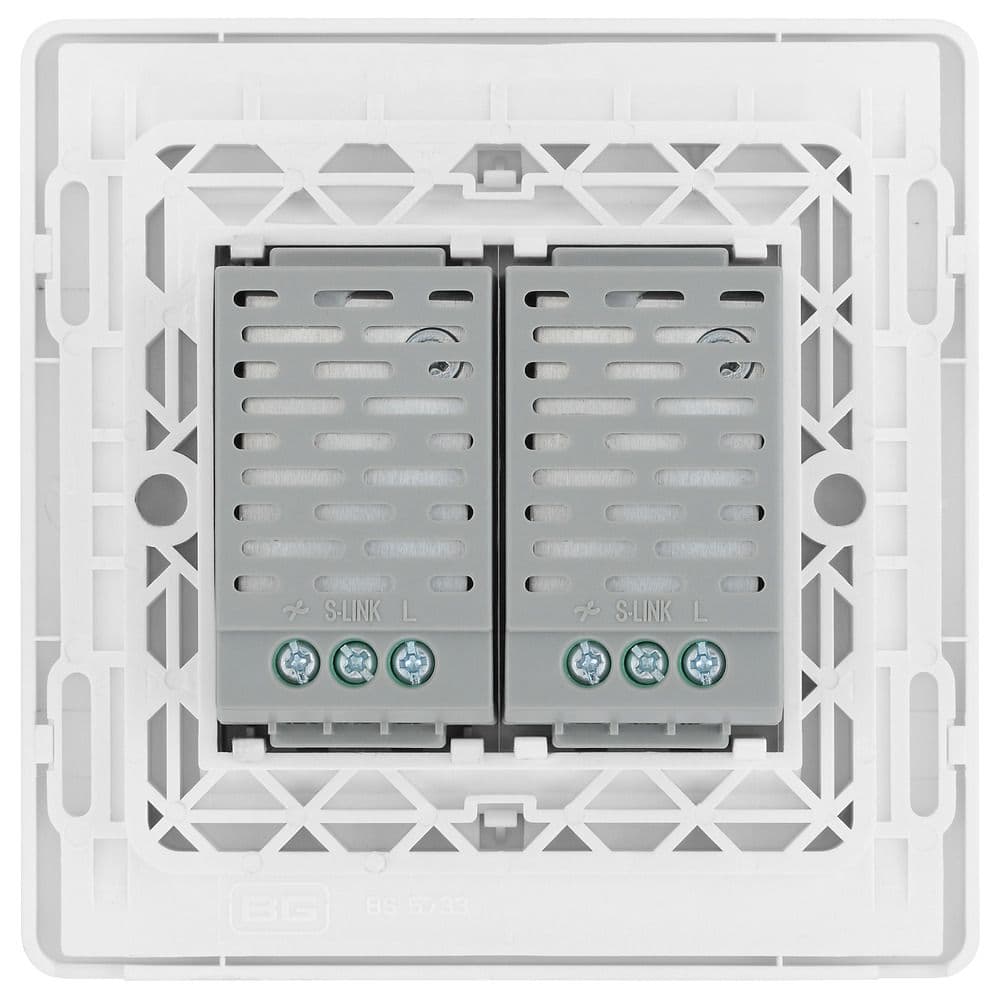 BG Evolve PCDBSTDM2W Brushed Steel Double Touch Dimmer Switch 2 Way ...