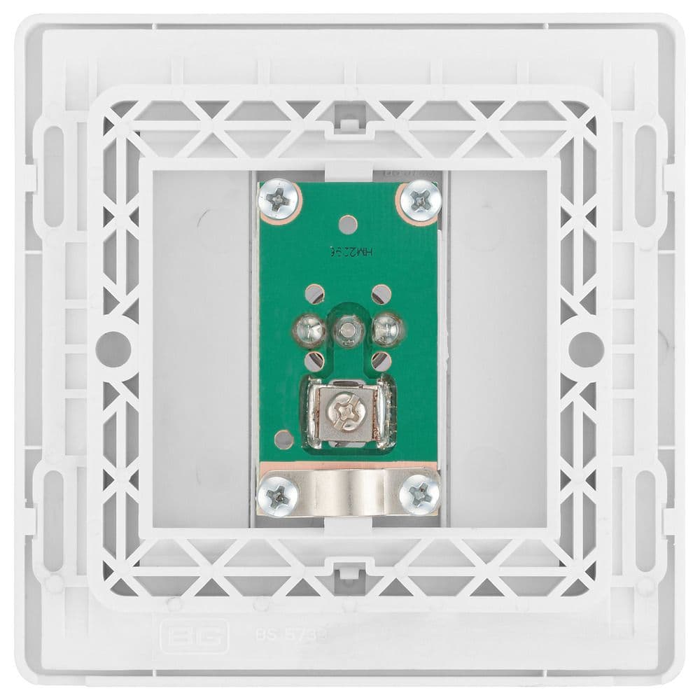 BG Evolve PCDCL60W Pearlescent White Single Co-Ax Aerial Socket for TV ...
