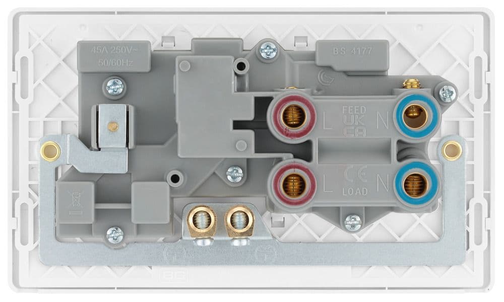 BG Evolve PCDCL70W Pearlescent White 45A Cooker Control Unit With 13A ...