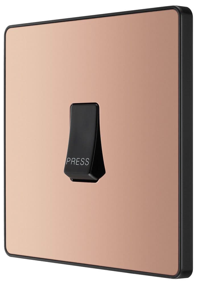 BG Evolve PCDCP14B Polished Copper 10A Bell Push Switch 1 Way