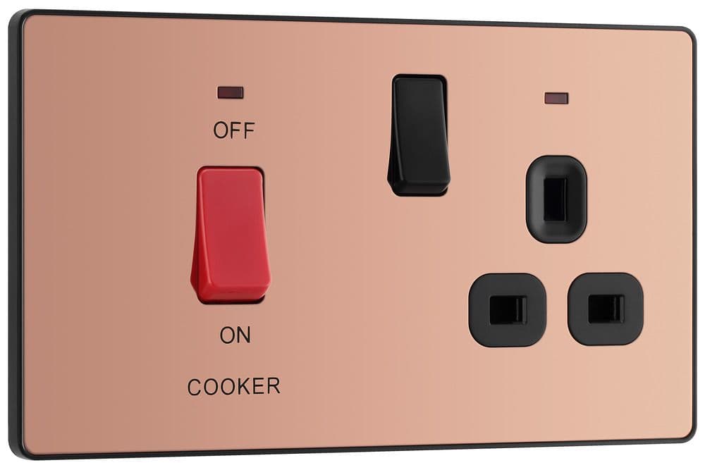 BG Evolve PCDCP70B Polished Copper 45A Cooker Control Unit With 13A ...