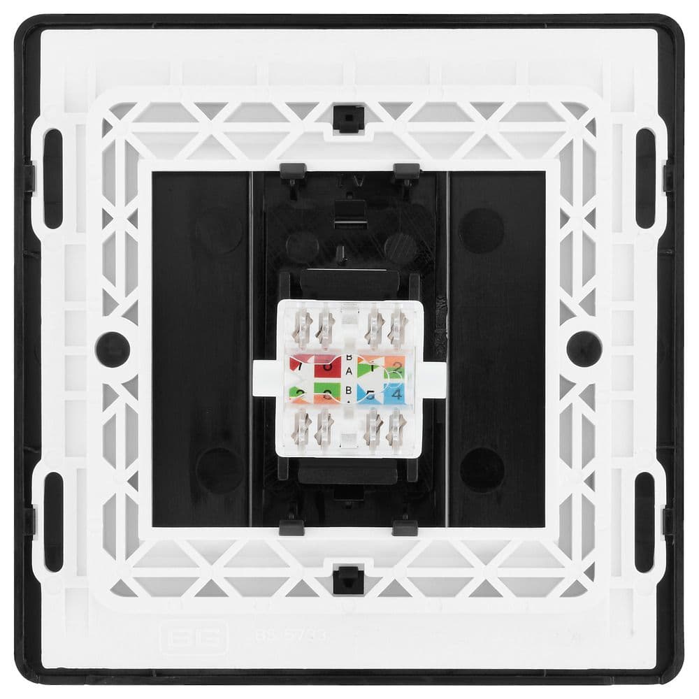 BG Evolve PCDCPRJ451B Polished Copper Single RJ45 Telephone Socket IDC Type