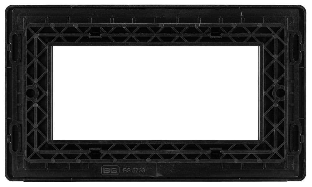 BG Evolve PCDDBEMR4B Matt Blue Rectangular Euro Module Front Plate 4 Module