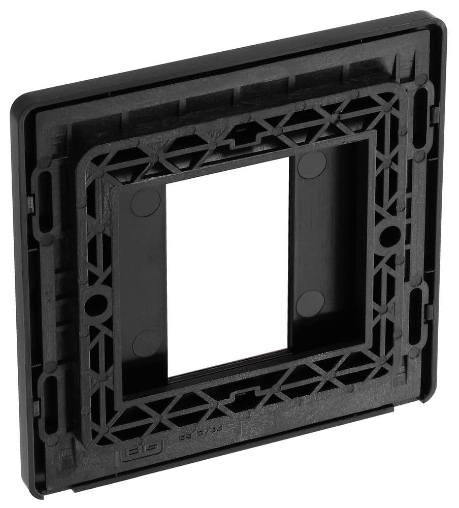 BG Evolve PCDDBEMS1B Matt Blue Square Euro Module Front Plate 1 Module