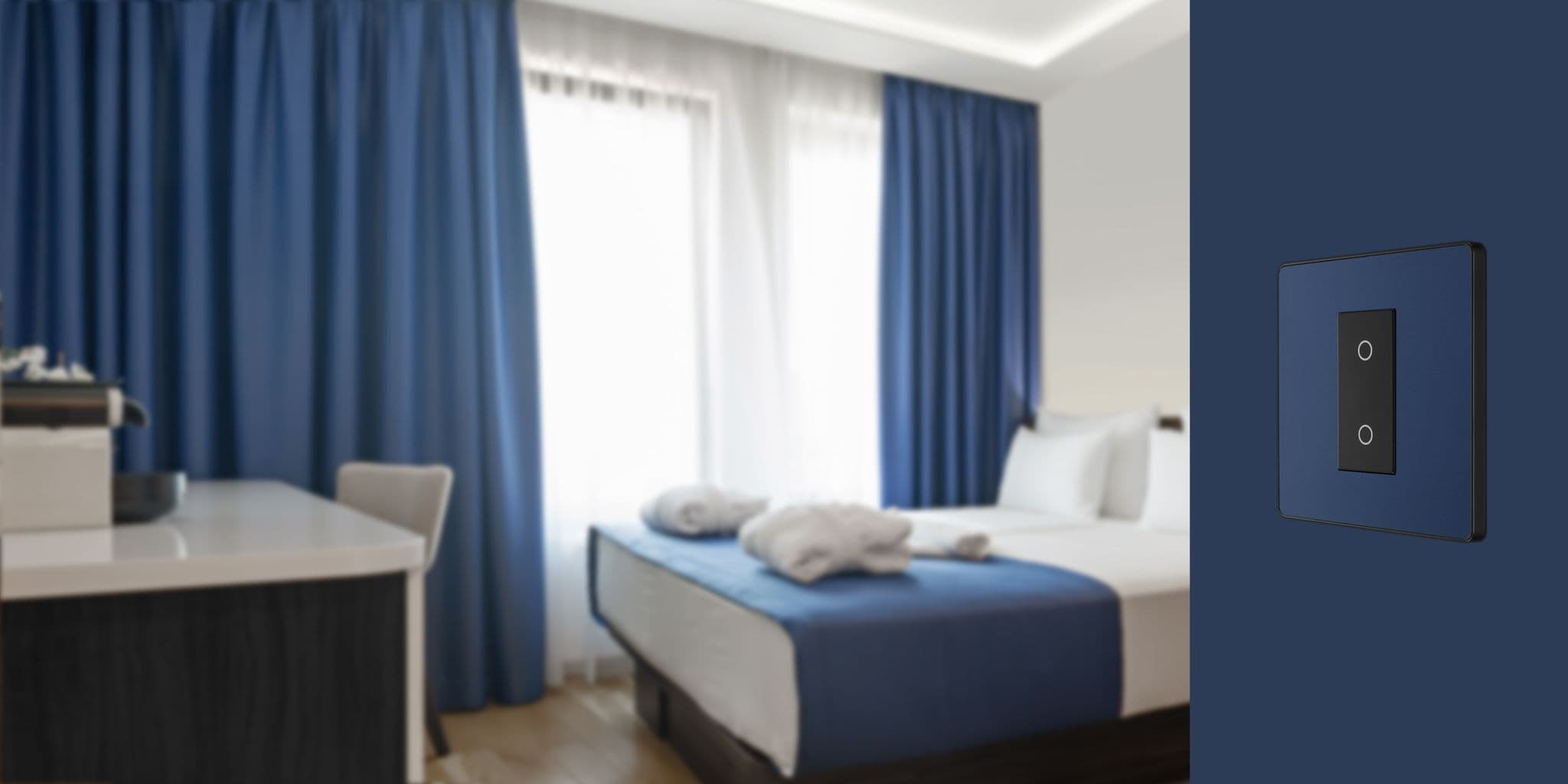 BG Evolve PCDDBTDM1B Matt Blue Single Touch Dimmer Switch 2 Way Master ...