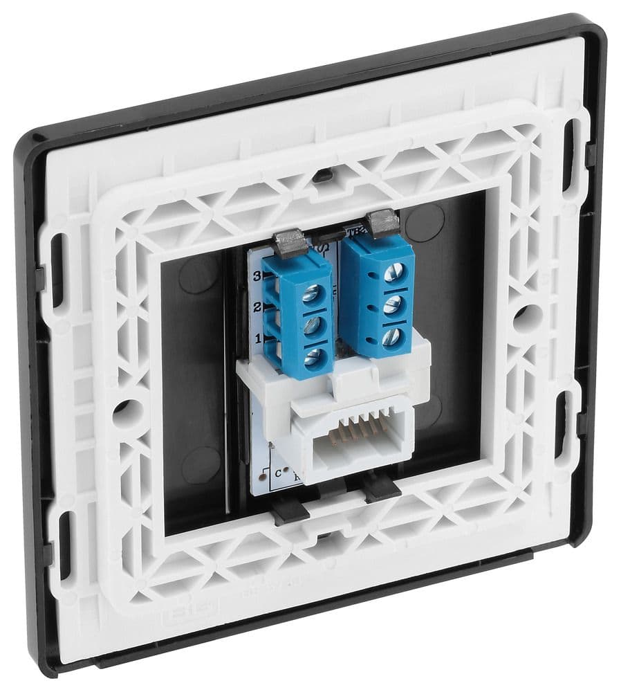 BG Evolve PCDMBBTS1B Matt Black Single Secondary Telephone Socket Screw ...