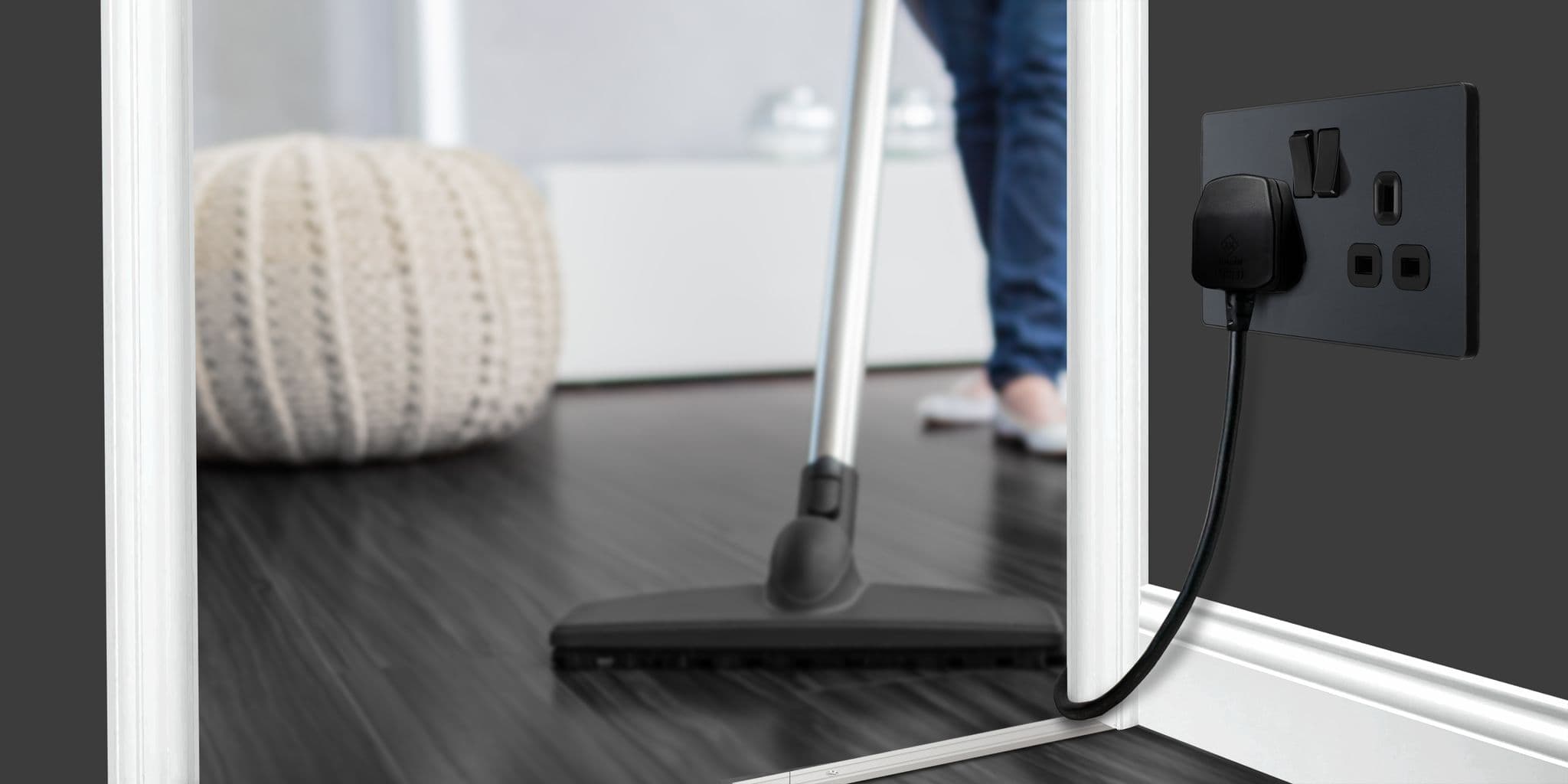 BG Evolve PCDMG22B Matt Grey 13A Double Switched Socket