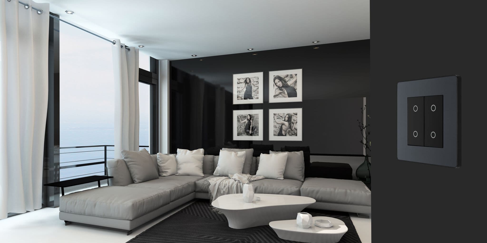 BG Evolve PCDMGTDM2B Matt Grey Double Touch Dimmer Switch 2 Way Master ...