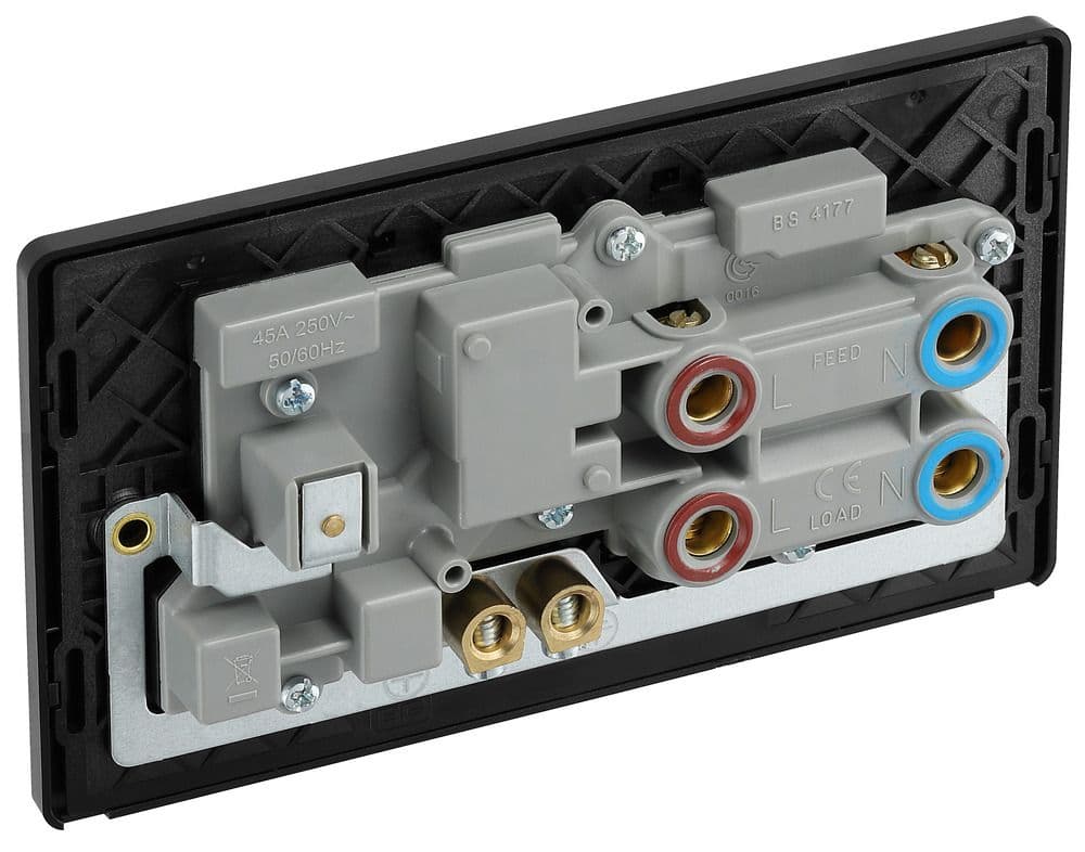 BG Evolve PCDSB70B Satin Brass 45A Cooker Control Unit With 13A Socket ...