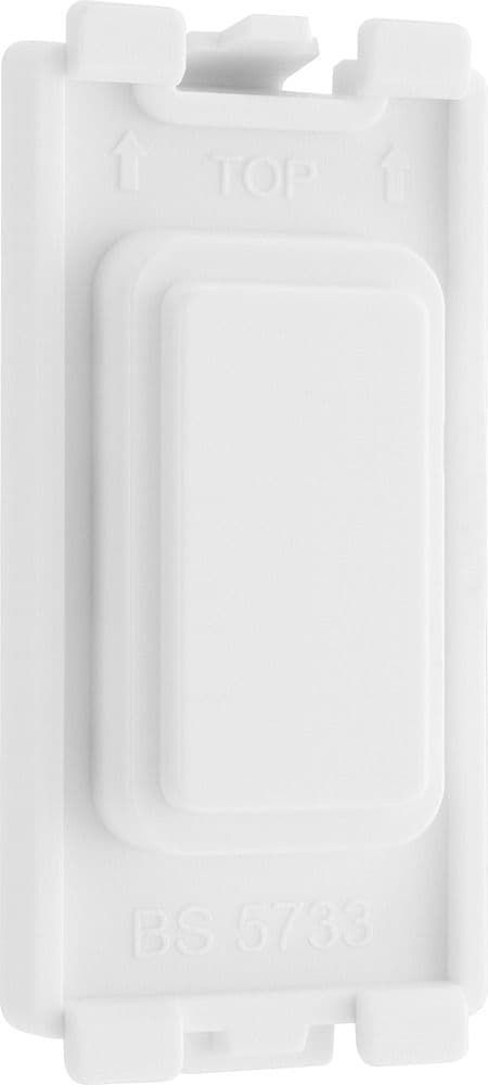 BG Evolve RPCDWBLNK Grid Blank Module White