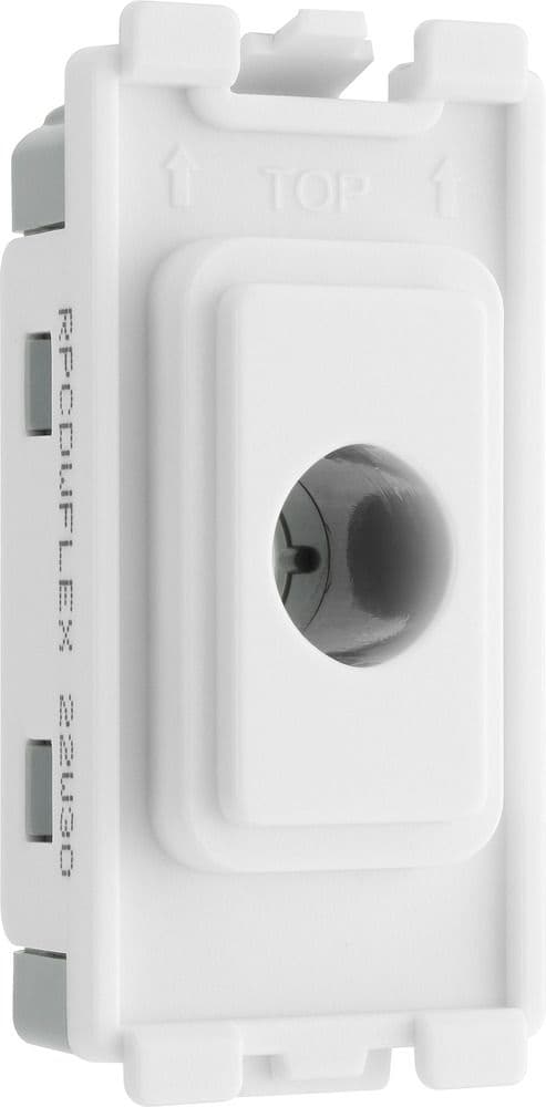 BG Evolve RPCDWFLEX Grid Flex Outlet Module Up To 10mm White
