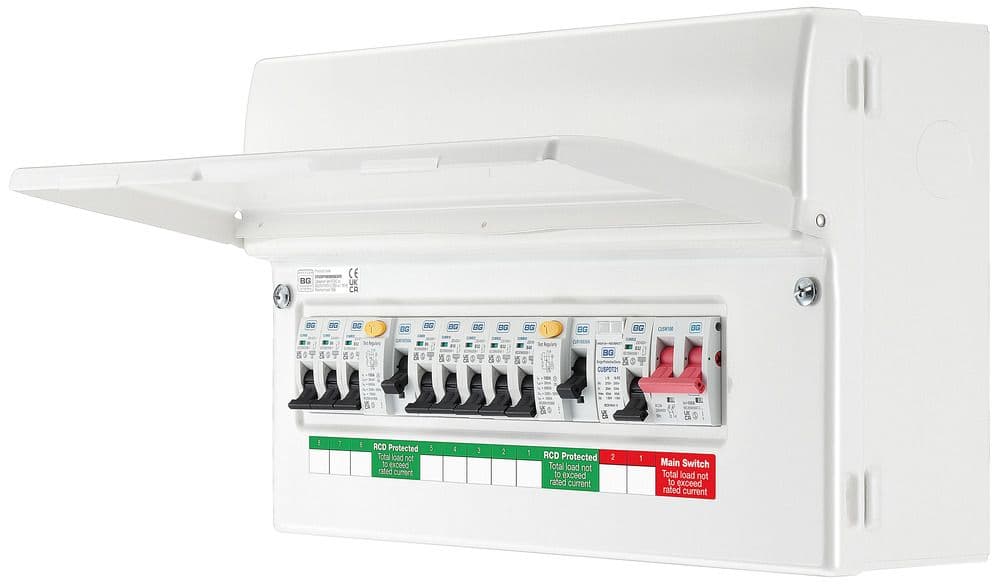 BG Fortress CFUDP1000008ASPD Dual RCD Populated Consumer 8 Way 2x100A ...