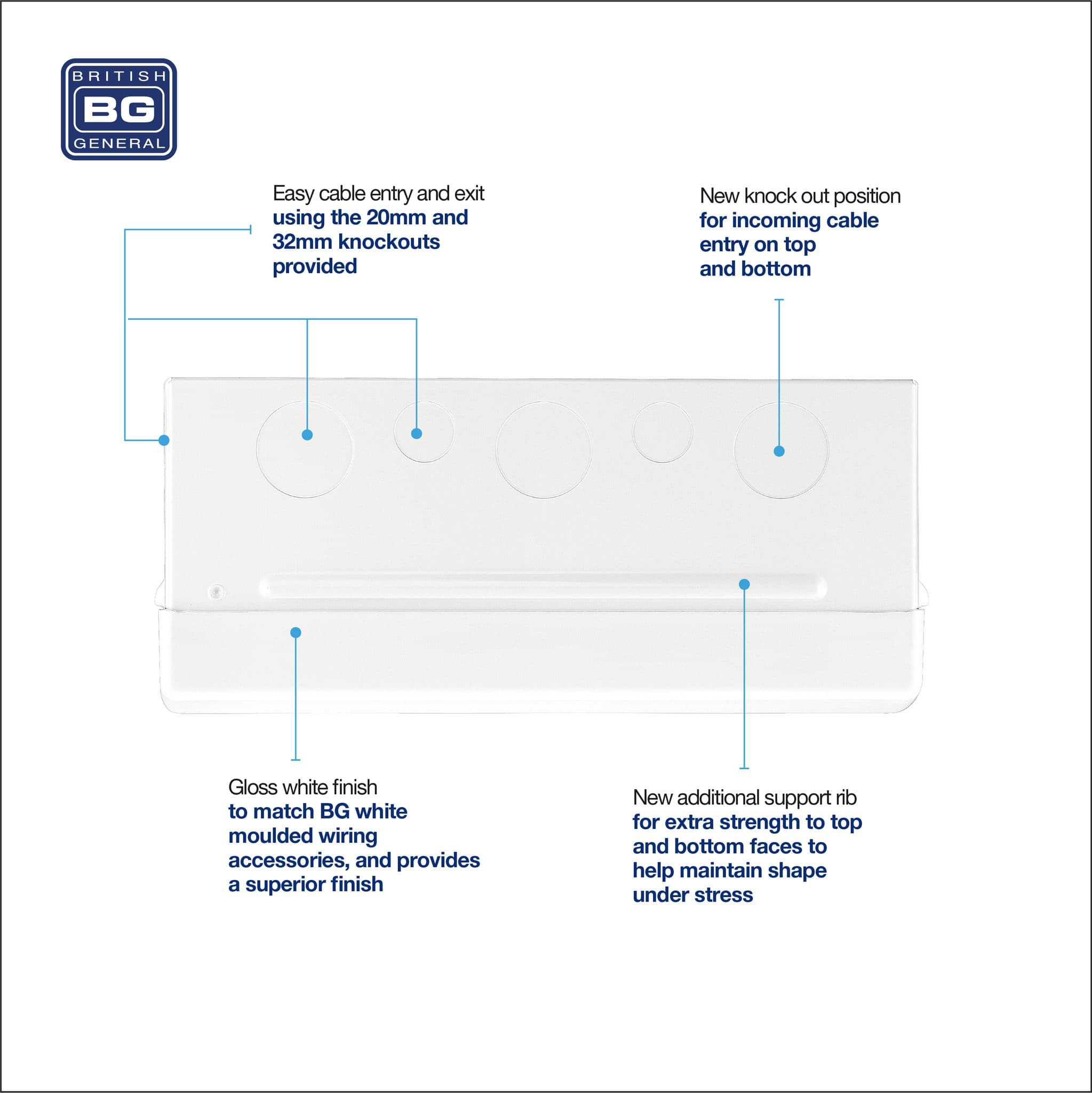 BG Fortress CFUSW05SPD Main Switch 100A Unpopulated 5 Way Consumer With SPD