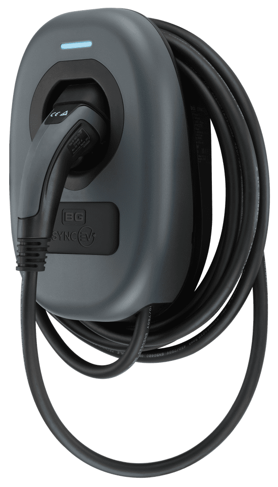 BG Sync EVWC2T7G WiFi 7 4kw EV Tethered Charging Socket Type 2