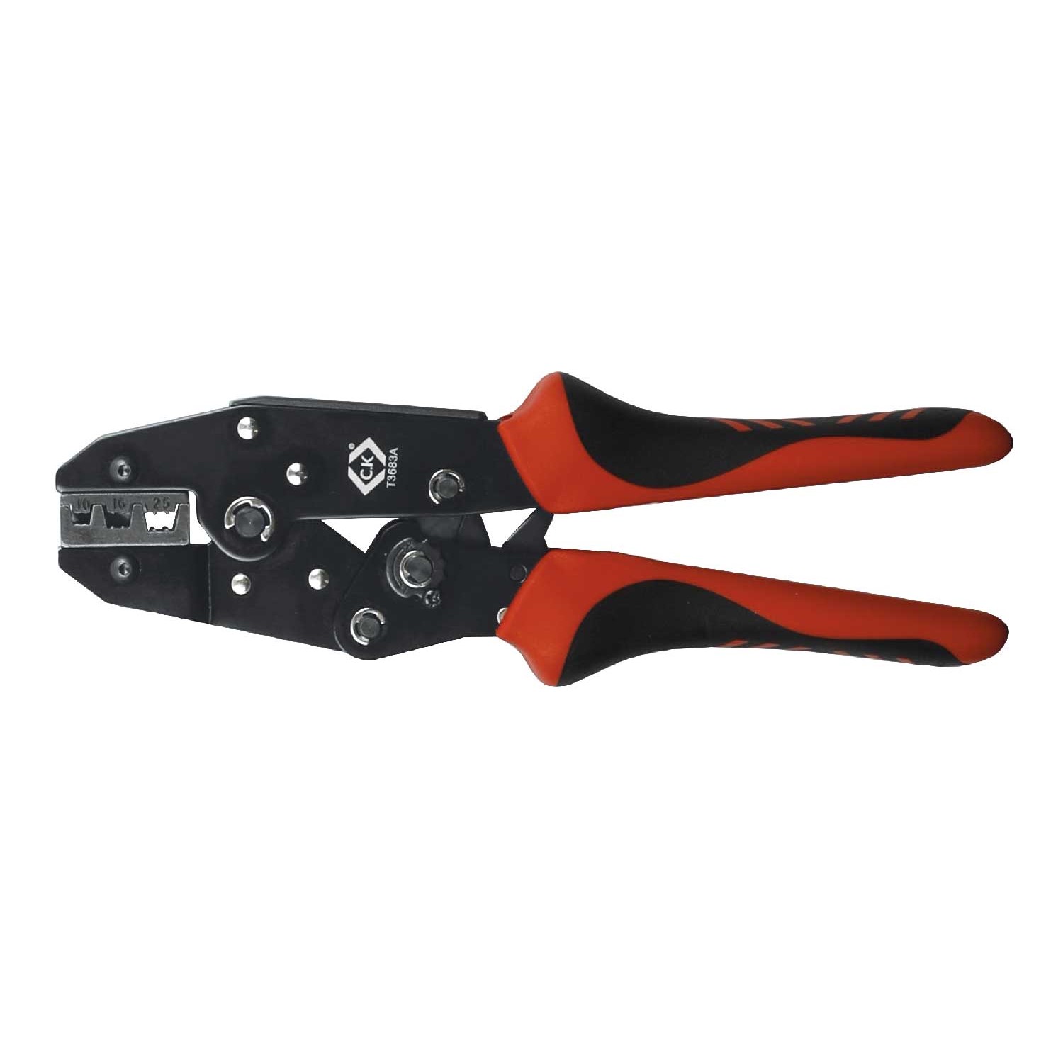 C K Tools T3683A Ratchet Crimping Pliers Ferrule 10-25mm 2K