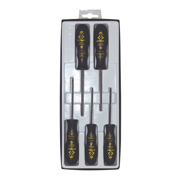C K Tools T4730ESD Triton ESD Screwdriver Set of 5