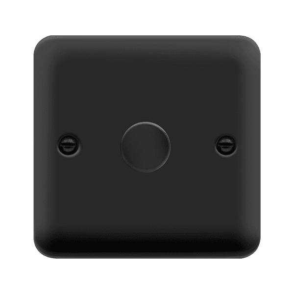 Click Deco Plus DPMB161 1 Gang 2 Way 0100w Led Dimmer Switch Matt Black