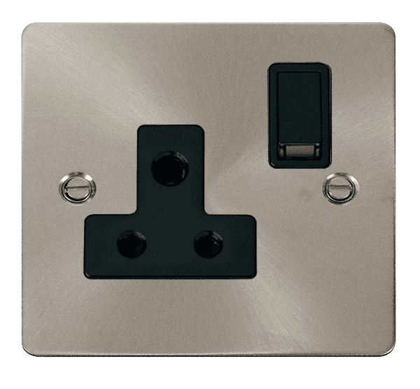 Click Define FPBS034BK 1 Gang 15a Round Pin Switched Socket Outlet ...