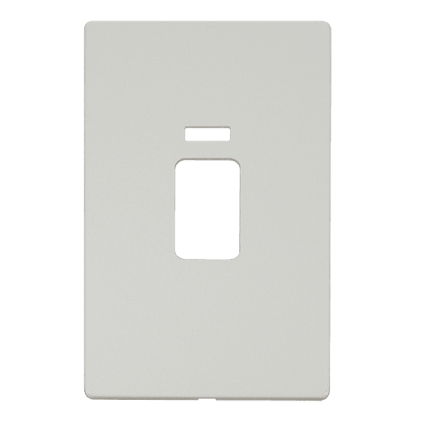 Click Definity SCP203MW 45A 2 Gang Switch Neon Plate Matt White